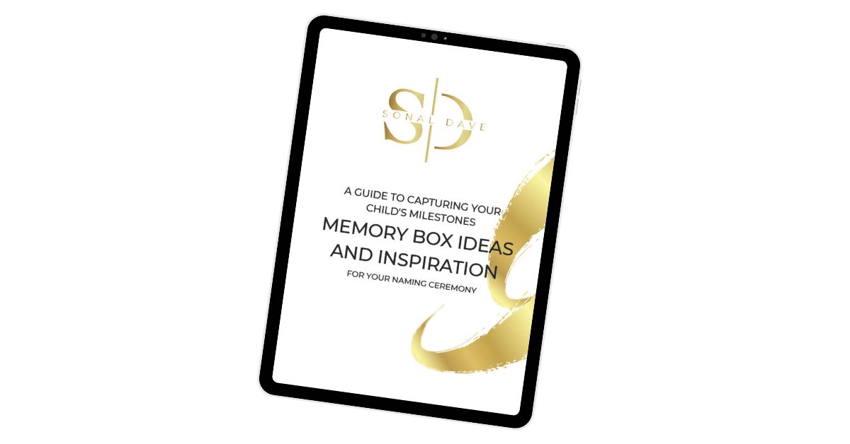 15 Great Ideas Naming Ceremony Memory Box - Sonal Dave Events